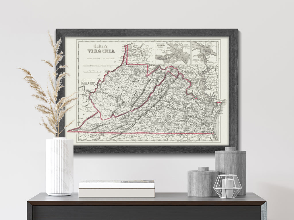 Vintage State Map of Virginia – Masterpiece Maps