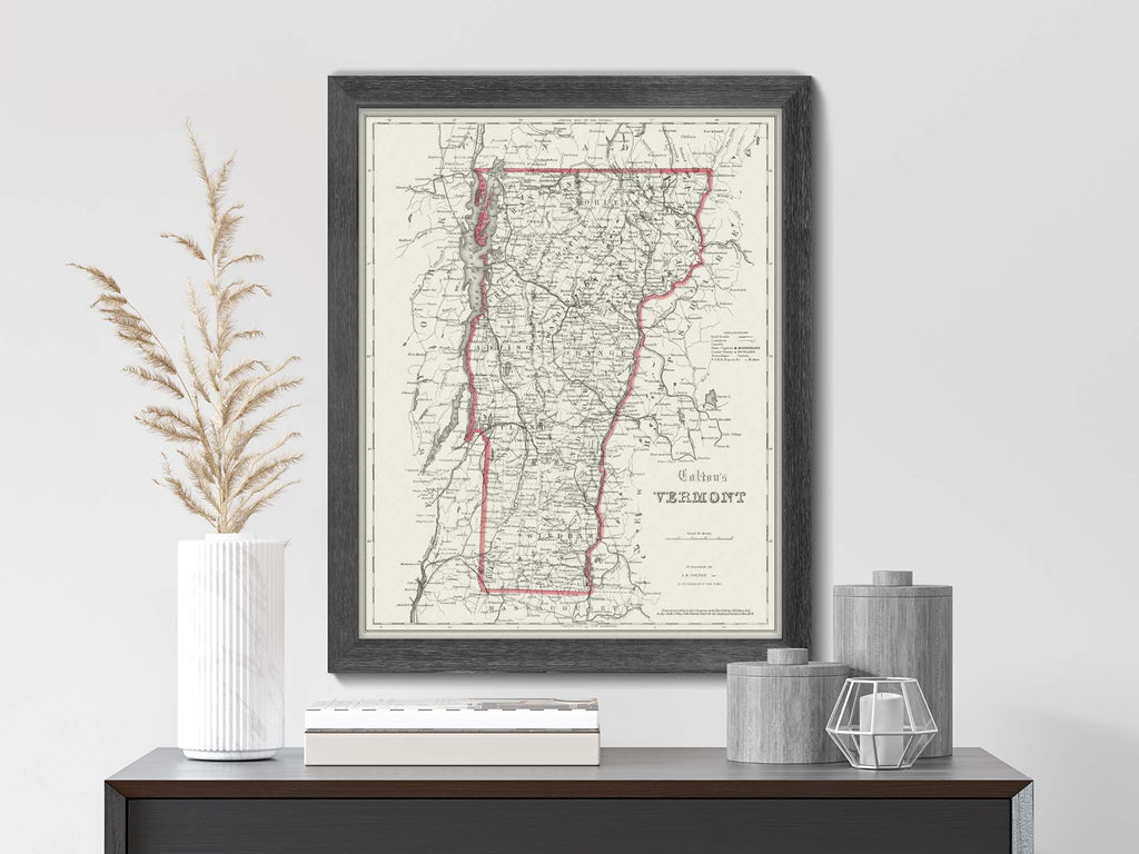 Vintage State Map of Vermont – Masterpiece Maps