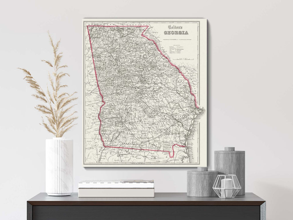 Vintage Georgia State Map – Masterpiece Maps