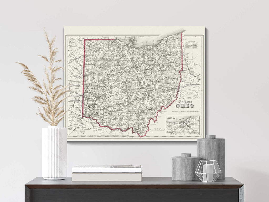 Vintage Ohio State Map – Masterpiece Maps